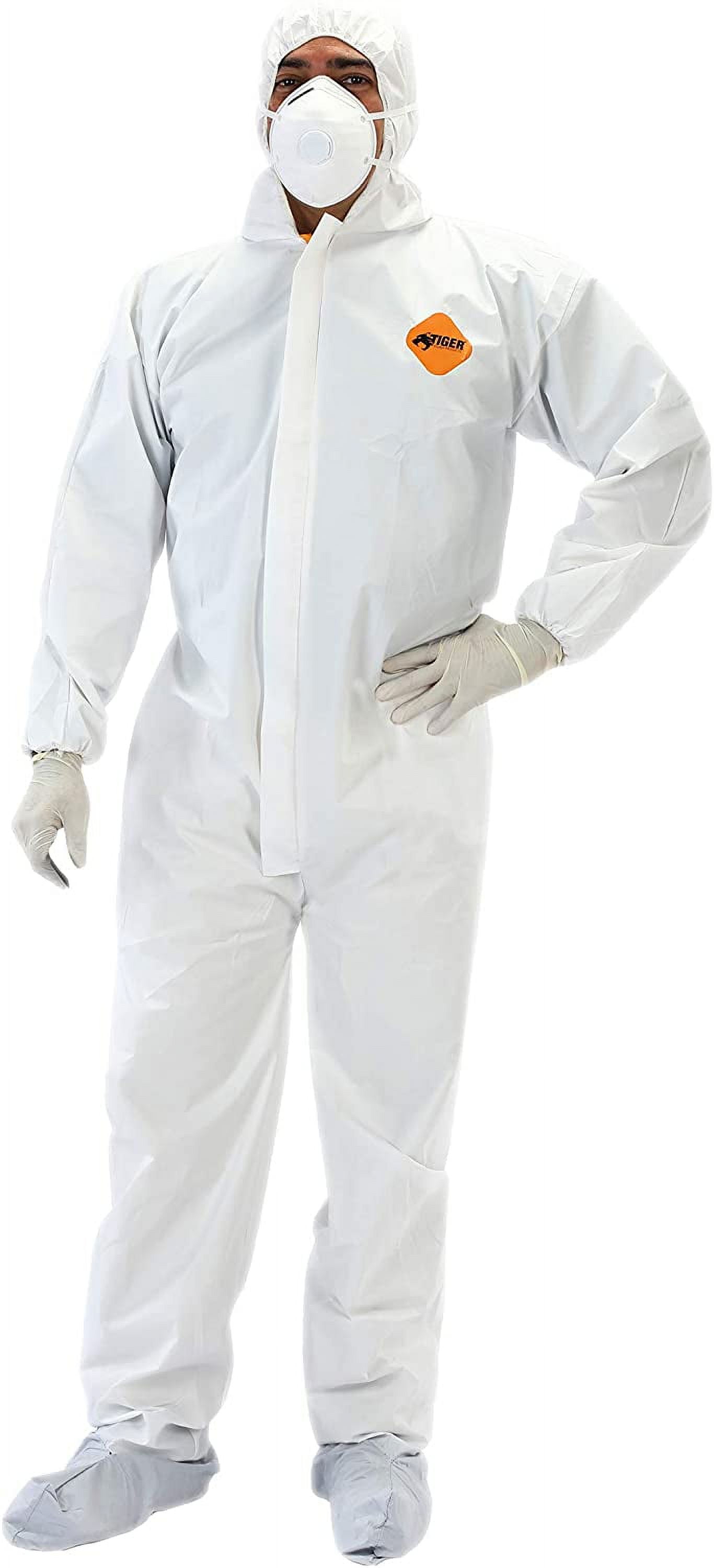 Heavy Duty Hooded Coverall Tiger Tough, Large, Single Pack - Walmart.com