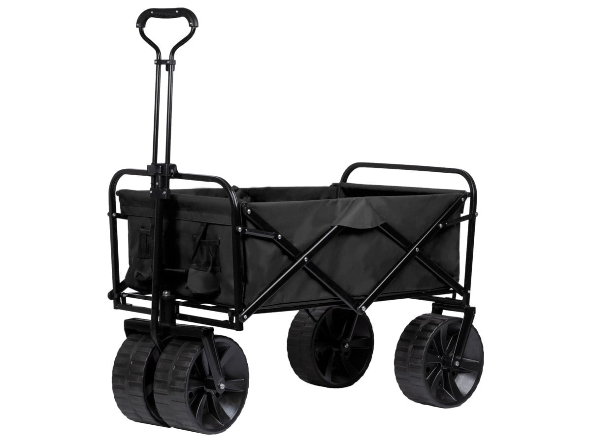 Heavy Duty All Terrain Collapsible Outdoor Wagon, Black - Durable, 600D ...
