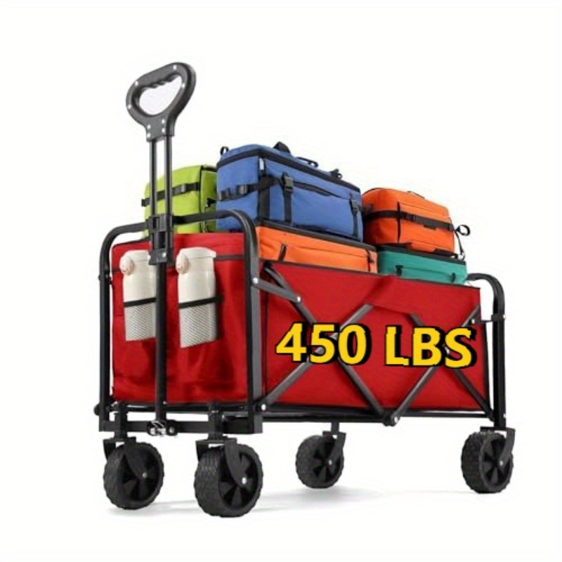 Heavy-Duty All-Terrain Foldable Hand Truck- Stainless Steel Frame ...