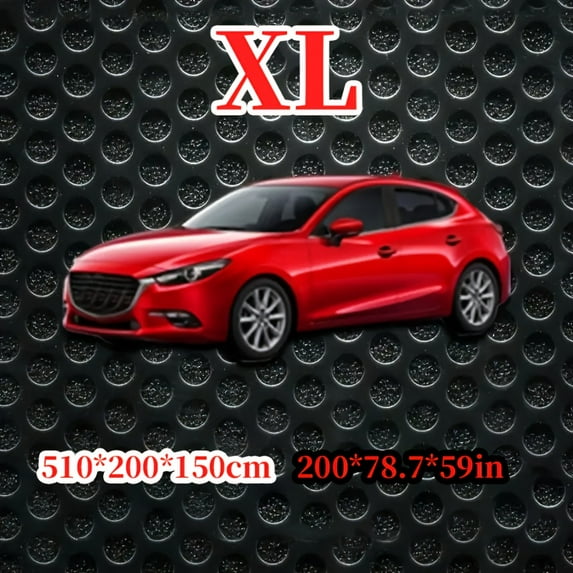 Heavy-Duty All-Weather Car Cover - Thickened Polyester, UV/Snow/Dust ...