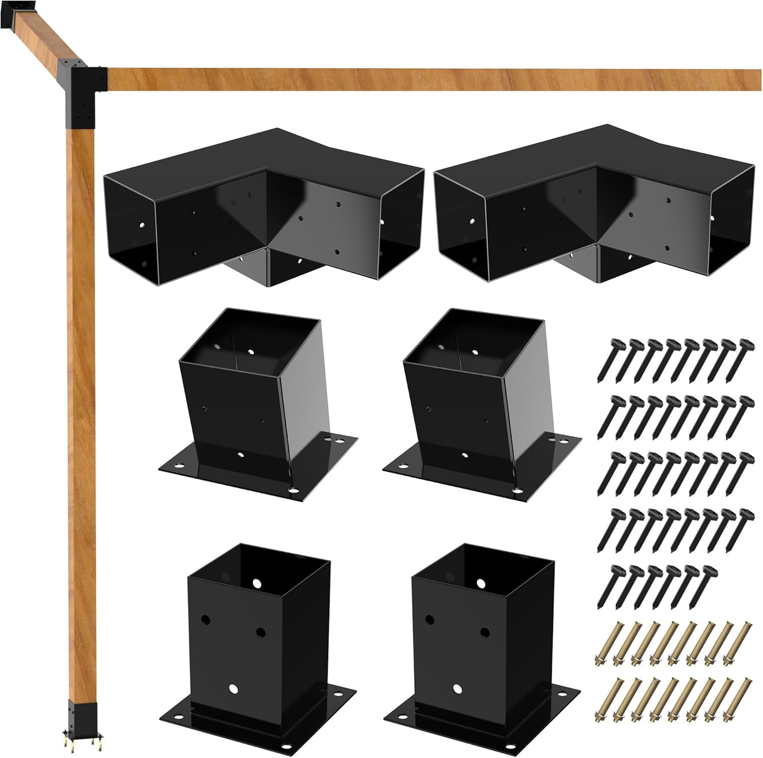 Heavy Duty Alloy Steel 15° Slanted Roof Bracket with 3-Way Brackets for ...