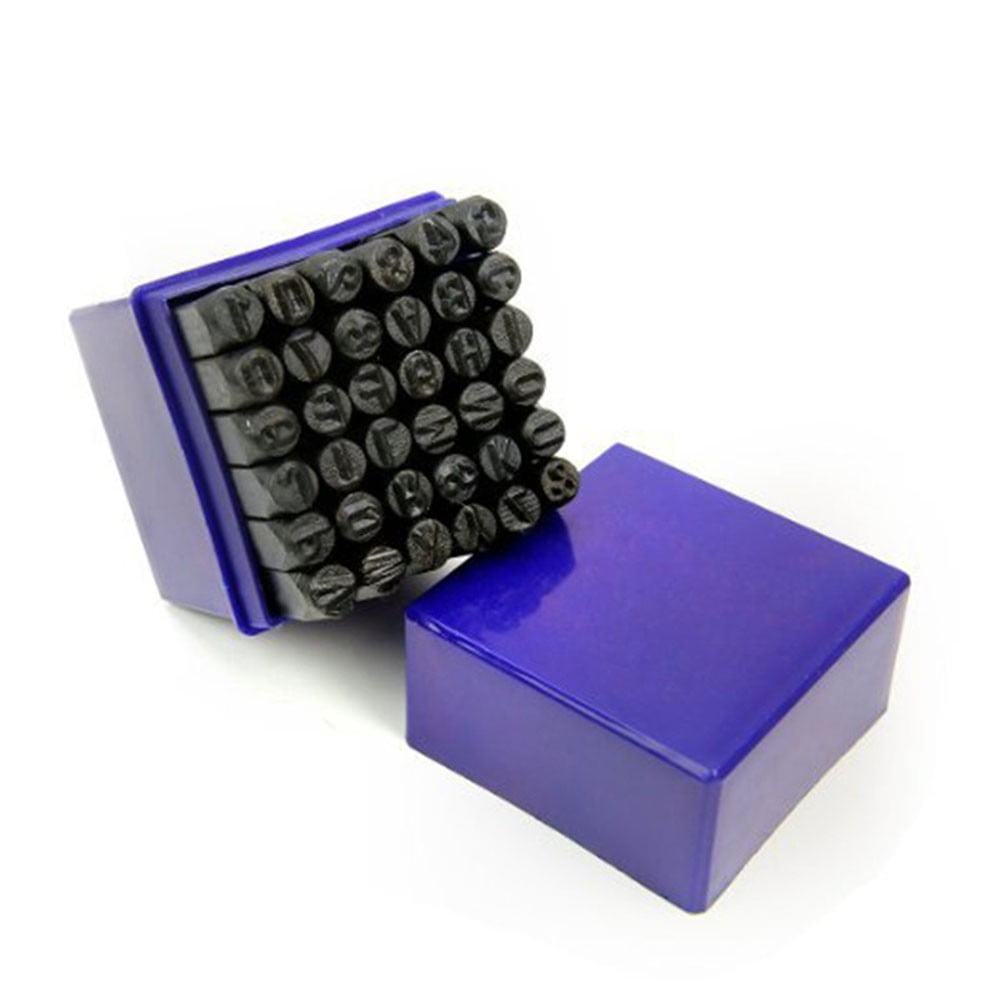 Heavy Duty Alphabet and Number Steel Stamp Punching Punch Kit 36pcs Set ...