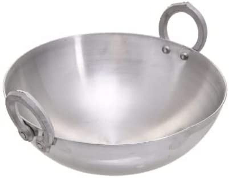 Heavy Duty Aluminium Wok/Kadhai/Deep Frying Pan/Deep Cooking Pot ...