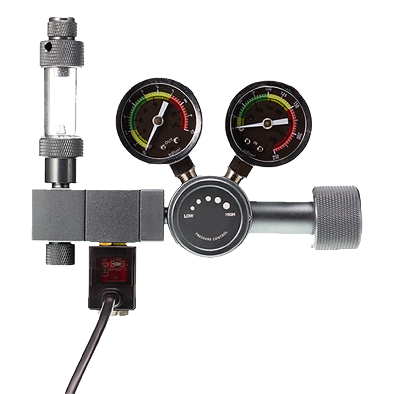 Heavy Duty Aluminum CO2 Regulator With Double Stage Pressure Reduction ...