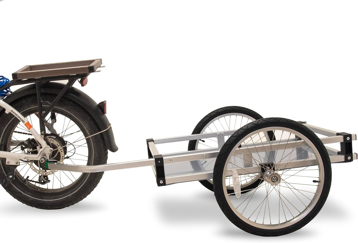 Heavy Duty Aluminum Flatbed Bike Trailer: Inside Cargo dims 56cmWx77cmL ...