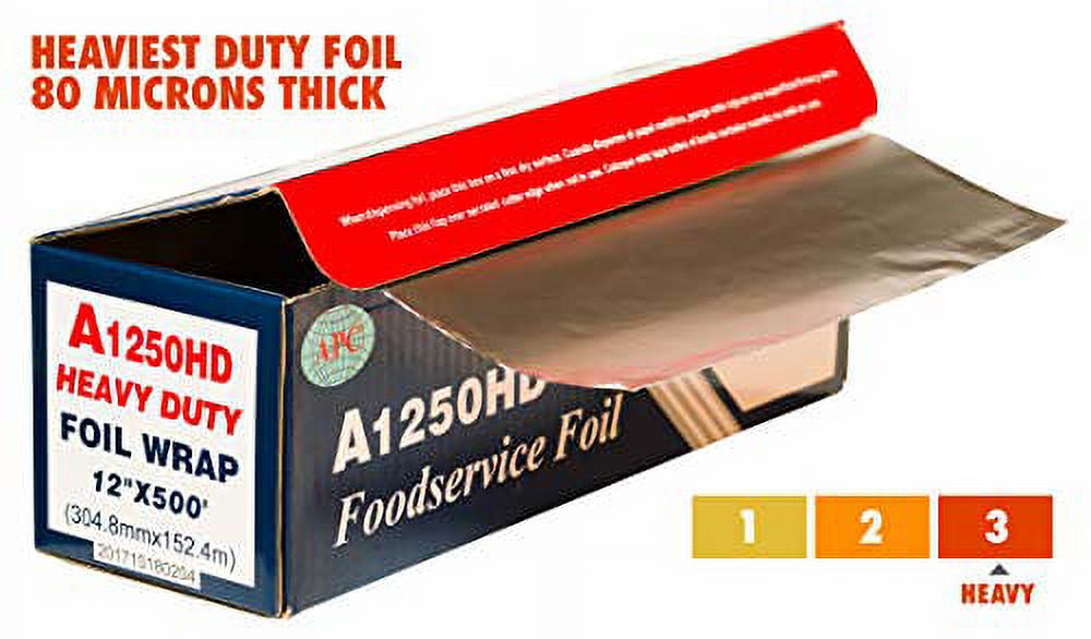 Heavy Duty Aluminum Foil, 12 Inches X 500 Feet, Commercial Industry ...