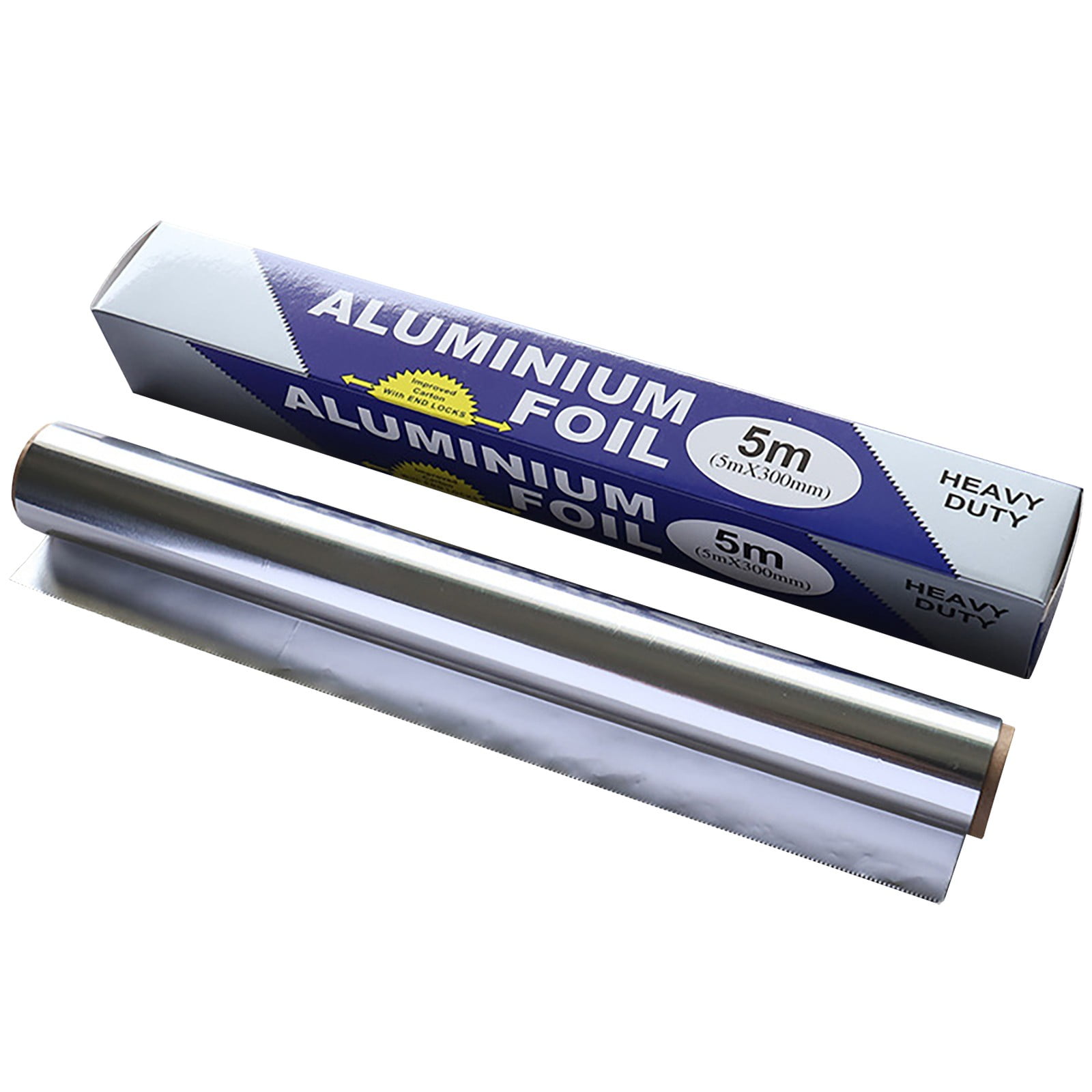 Heavy Duty Aluminum Foil Roll - Pre-Cut Foil Sheets for Baking,Cooking ...