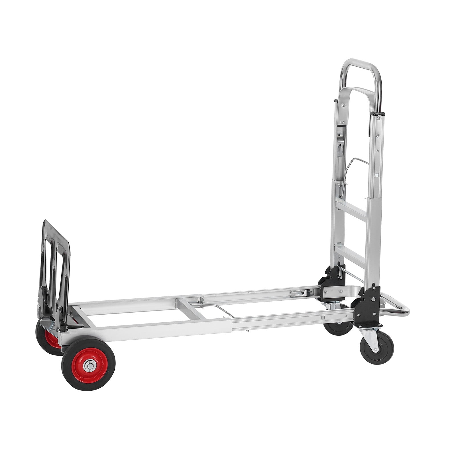 Heavy Duty Aluminum Folding Dolly Cart 2 in 1 Design 400 lbs Capacity ...