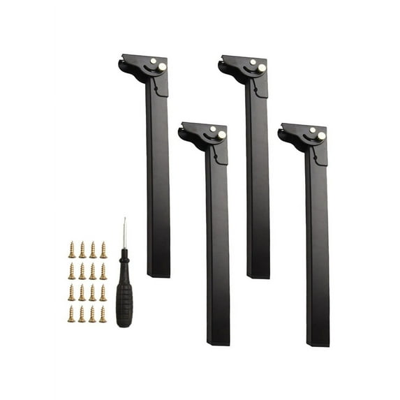 Heavy Duty Aluminum Folding Table Legs Self-Locking Support Brackets ...
