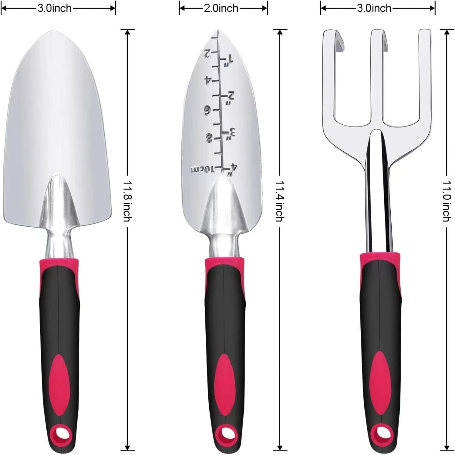 Heavy Duty Aluminum Garden Tool Set - Essential Gardening Tools Kit for ...