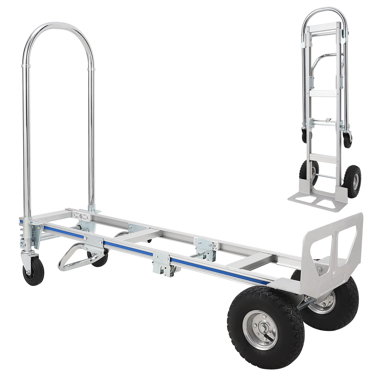 Heavy Duty Aluminum Hand Truck, Industrial Convertible Hand Truck Dolly ...