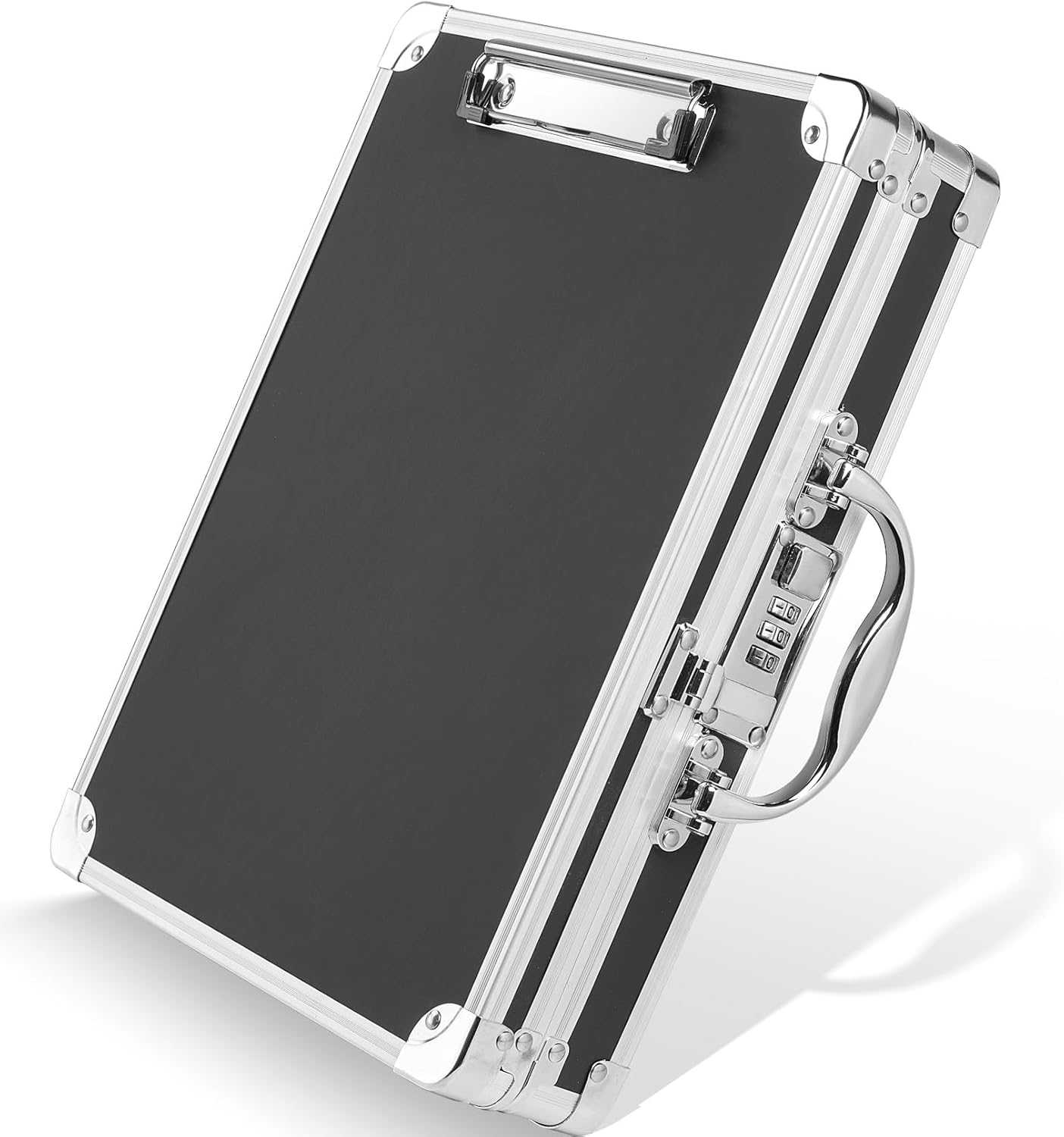Heavy Duty Aluminum Locking Clipboard Case Box with Handle - Holds ...