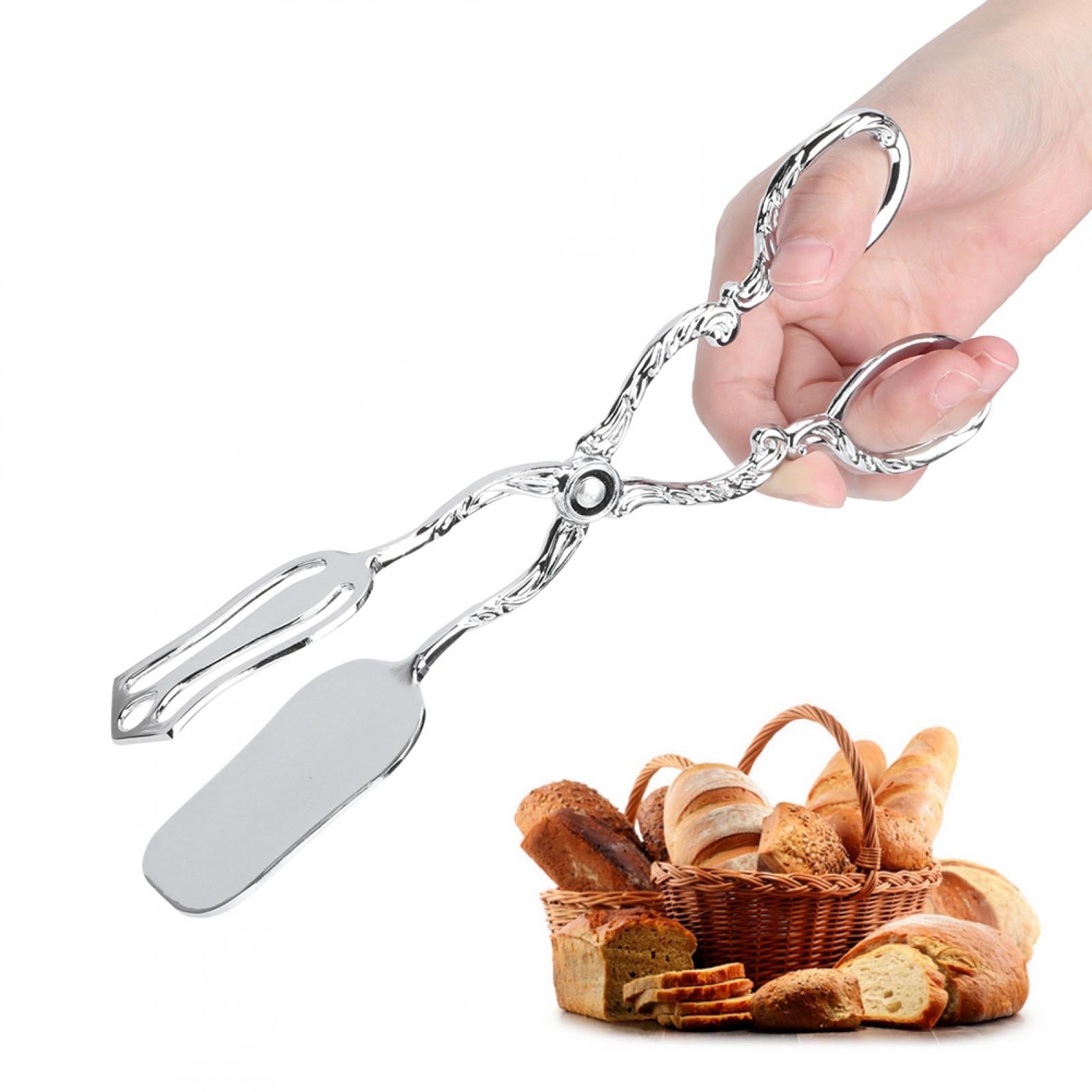 Heavy Duty Aluminum Serving Tongs,Buffet Tongs Salad Tongs, 8.5 Inch ...