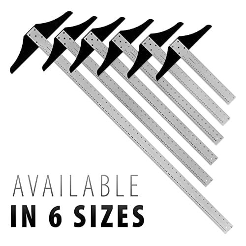 Heavy-Duty Aluminum T-Square for Art, Framing & Drafting, 36-inch ...