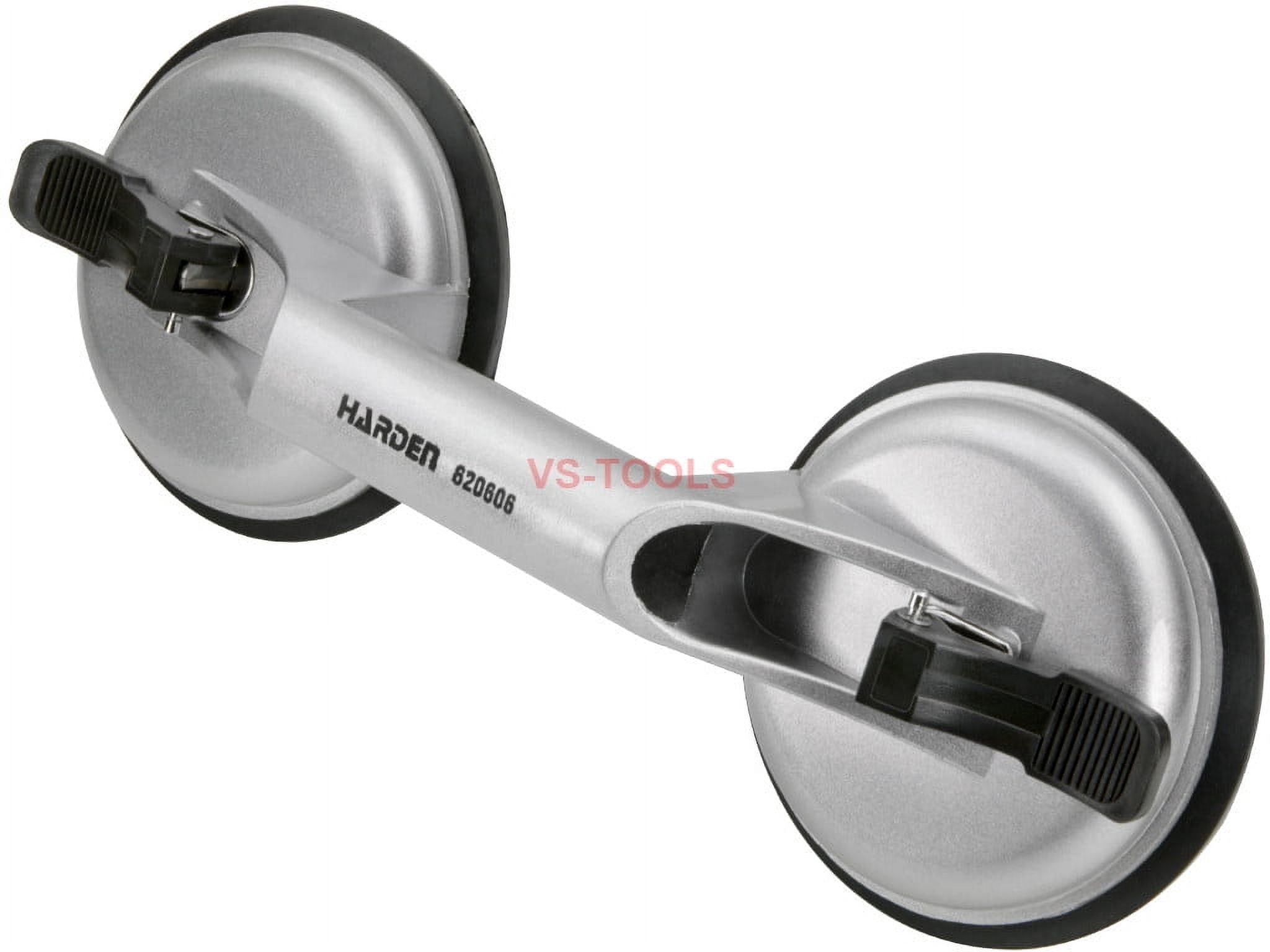 Heavy Duty Aluminum Twin Suction Cup Glass Lifter Puller Gripper Tool ...