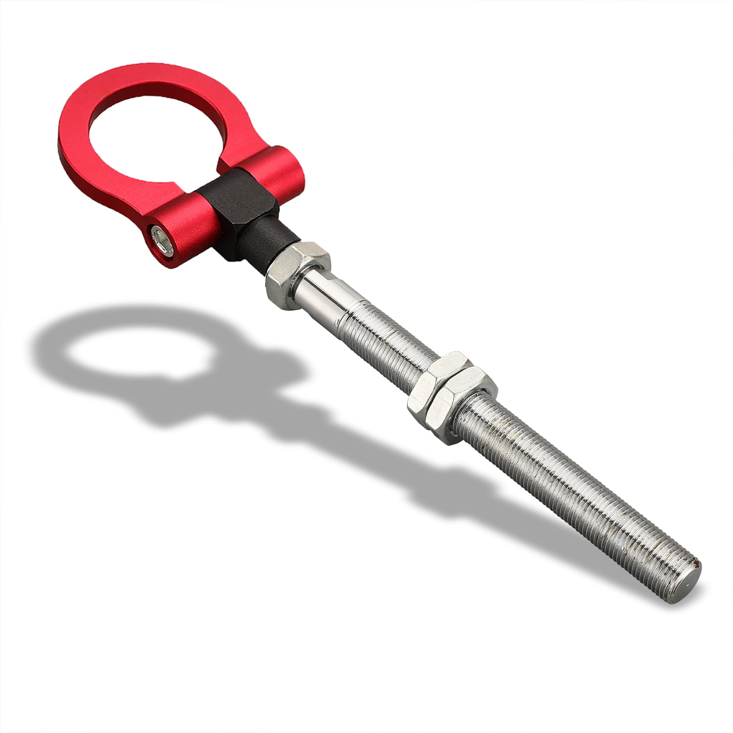 Heavy Duty Anodized Folding Red Tow Hooks Track Racing Towing Kits ...