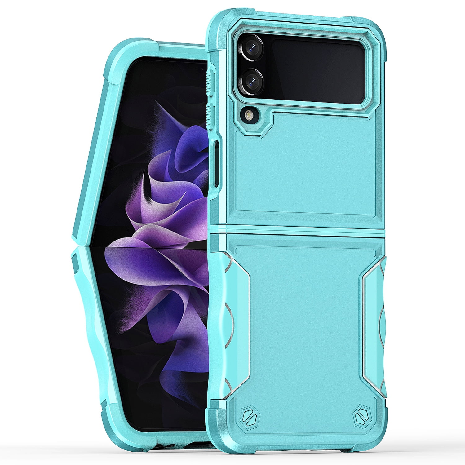 Heavy Duty Armor Case for Samsung Galaxy Z Flip 4, Rugged Military ...
