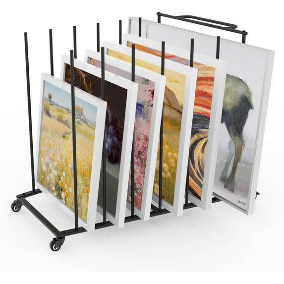 Heavy-Duty Art Storage Rack for 57" Artwork - Canvas Drying Rack ...