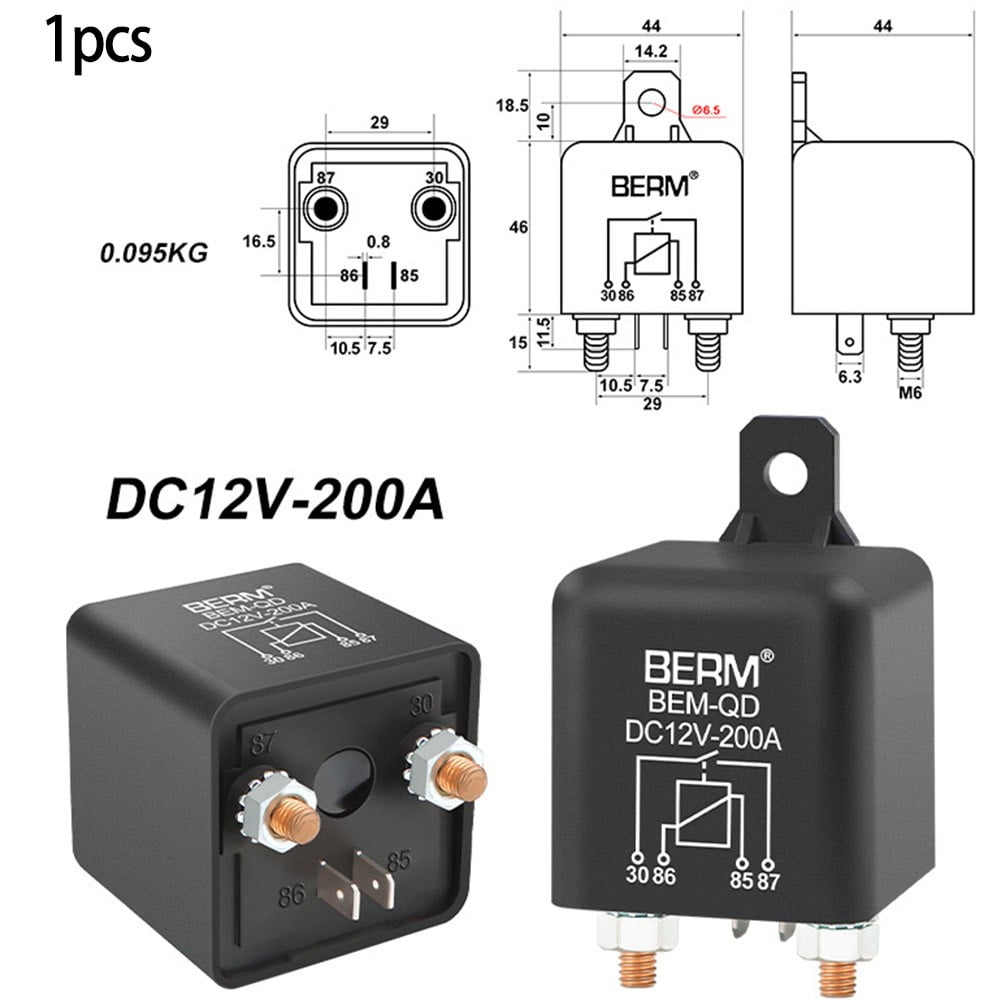 Heavy Duty Auto Relay Starter 200A/100A 12V/24V for Trucks and Large ...