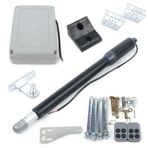 Heavy Duty Automatic Gate Opener Arm Single/Dual Swing Kit w/ Remotes ...