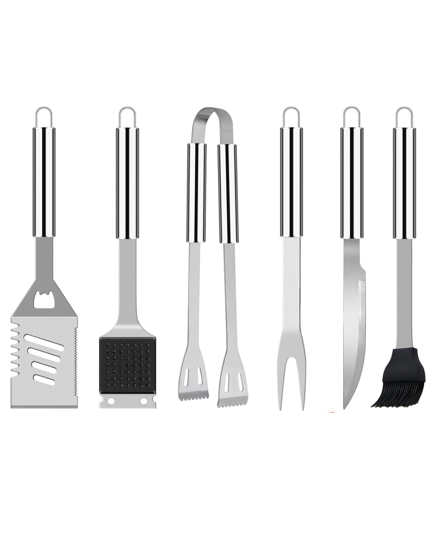 Heavy Duty BBQ Grill Accessories Kit Gifts for Men Dad, Stainless Steel ...