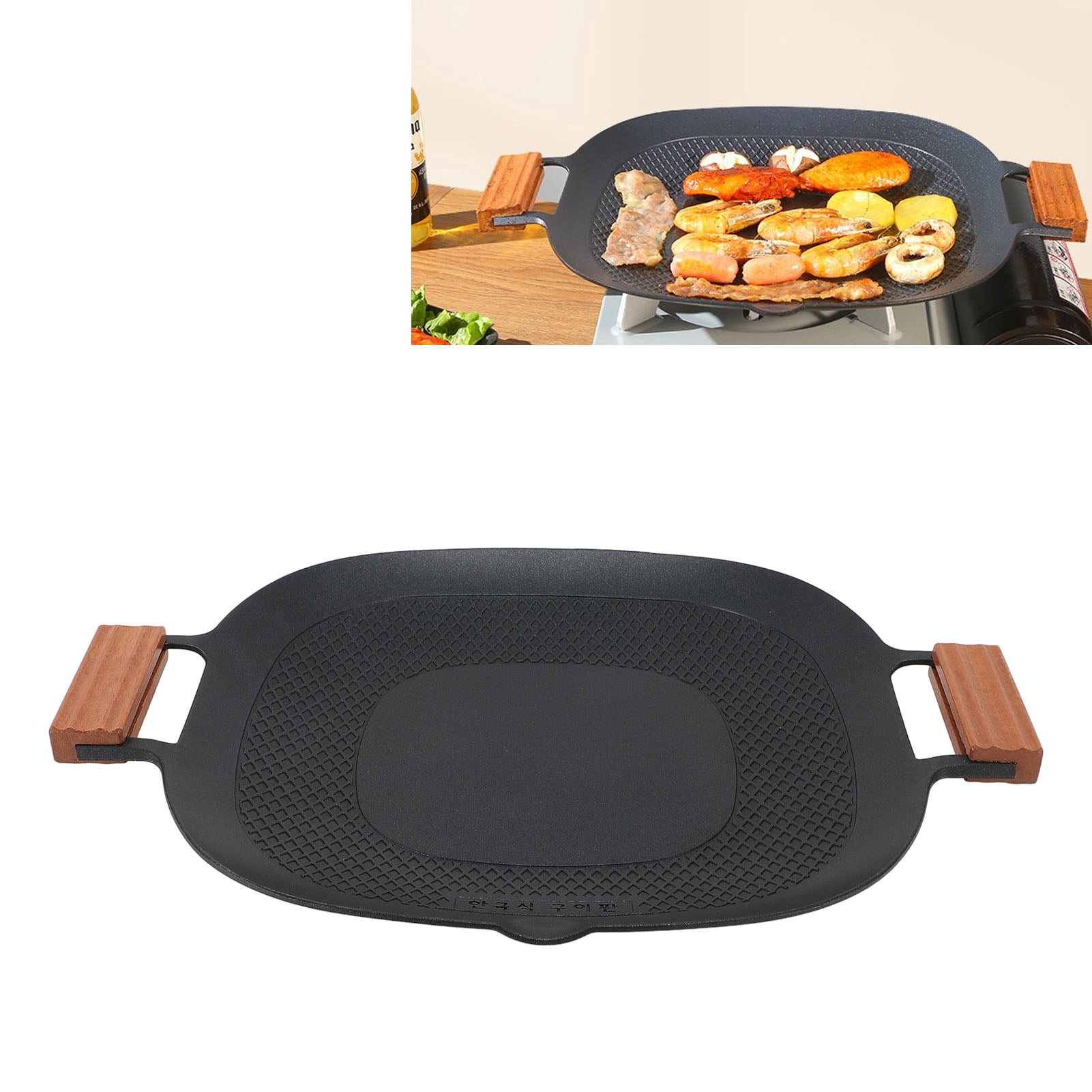 Heavy,Duty BBQ Grill Pan, Versatile Cooking For Camping, Eggs, Pasta ...