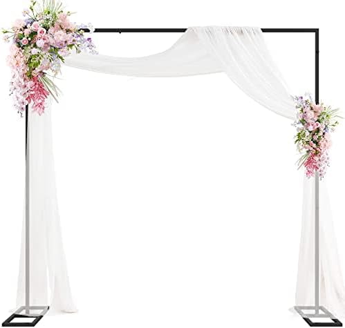 Heavy Duty Backdrop Stand 8ft x 8ft Gold Pipe and Drape Kit Adjustable ...