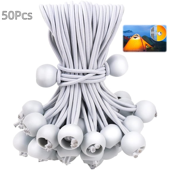 Heavy-Duty Ball Bungees, All-Weather Tarp Tie Downs for Camping and ...
