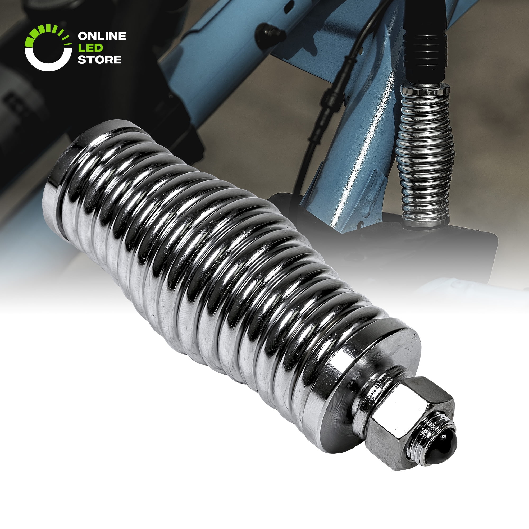 Heavy-Duty Barrel Spring Mounting Base [Chrome-Plated] [6mm Spring] [1/ ...