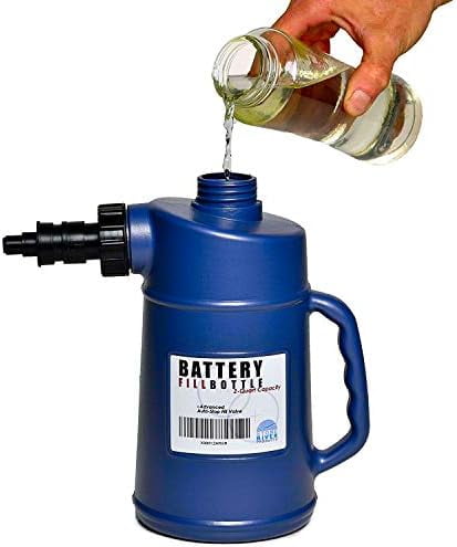 Heavy Duty Battery Filler With Auto Shut And Drip-Free Valve | 2-Quart ...
