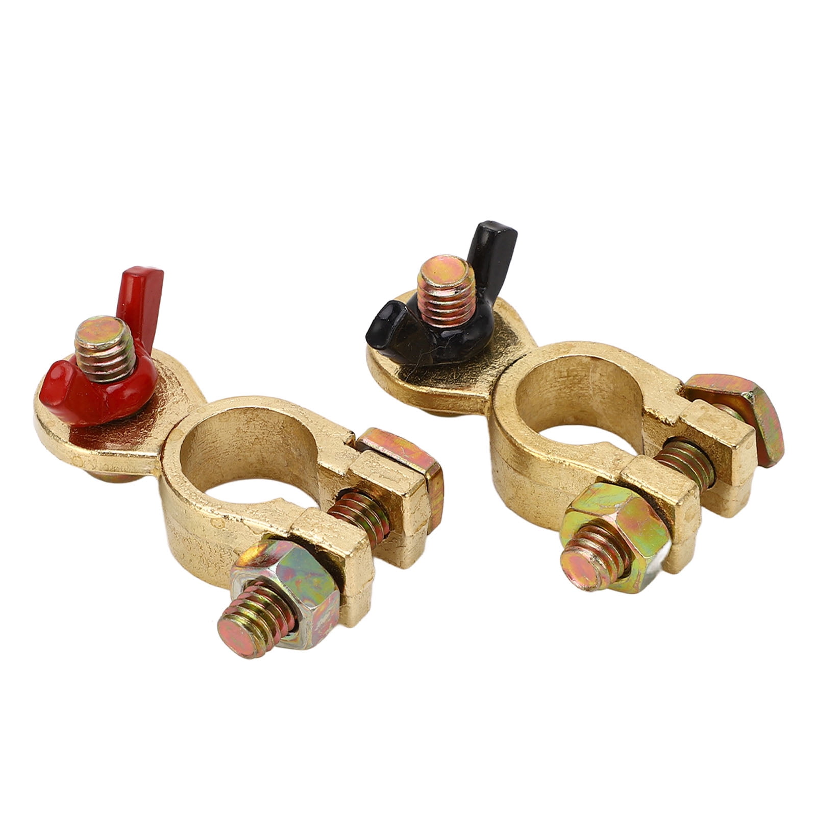 Heavy-Duty Battery Terminal Connector, Thickened Brass for Strong ...