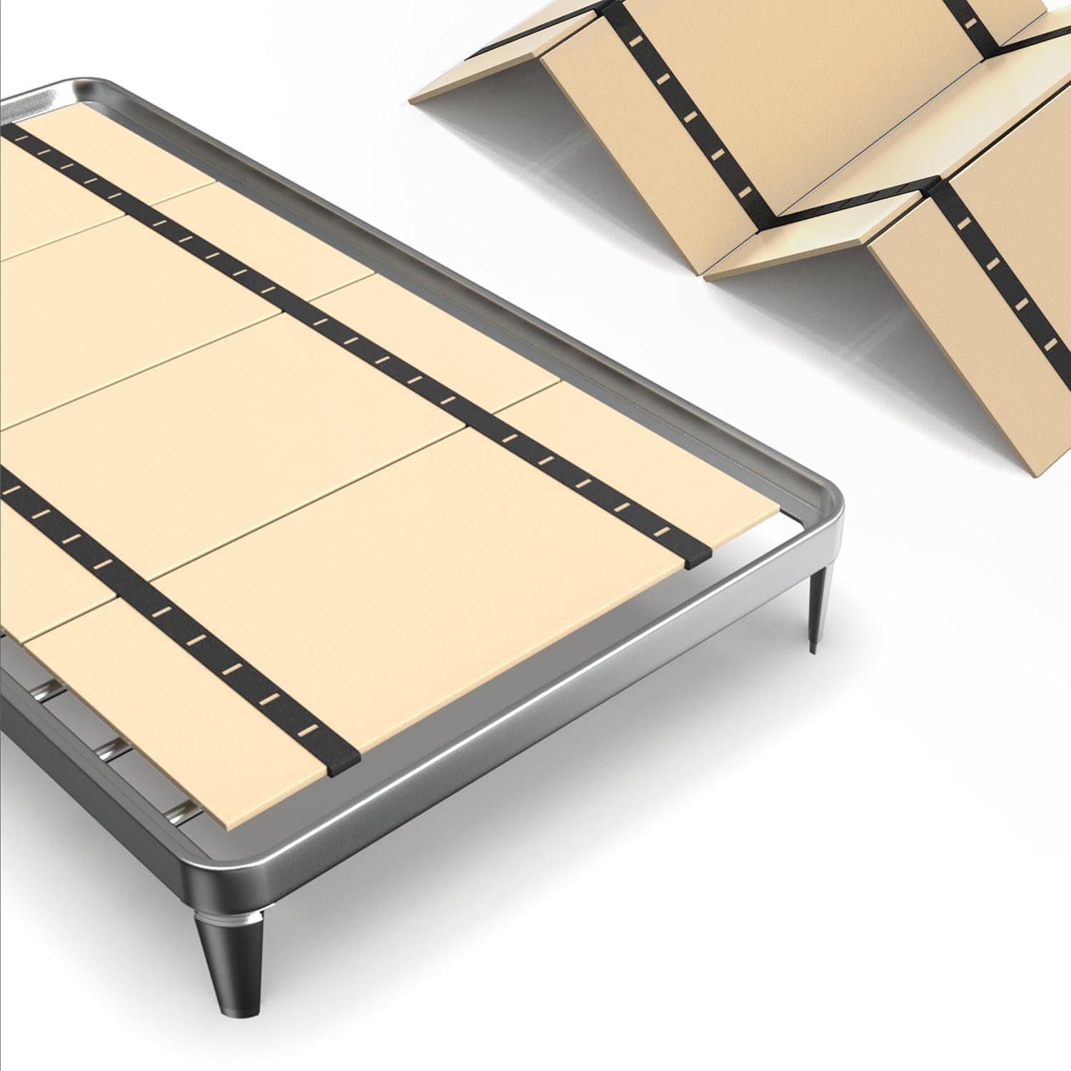Heavy Duty Bed Panels Foldable Box Spring, Bunkie Board, Bed Support ...