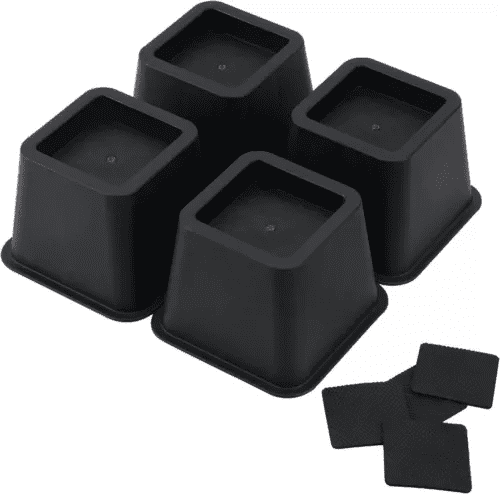 Heavy Duty Bed Risers 3 inch Furniture Raisers Sofa Lifts up to 1500 ...