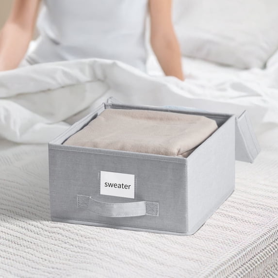 Heavy Duty Bed Sheet Storage Box for Bedroom - Large Capacity Four ...