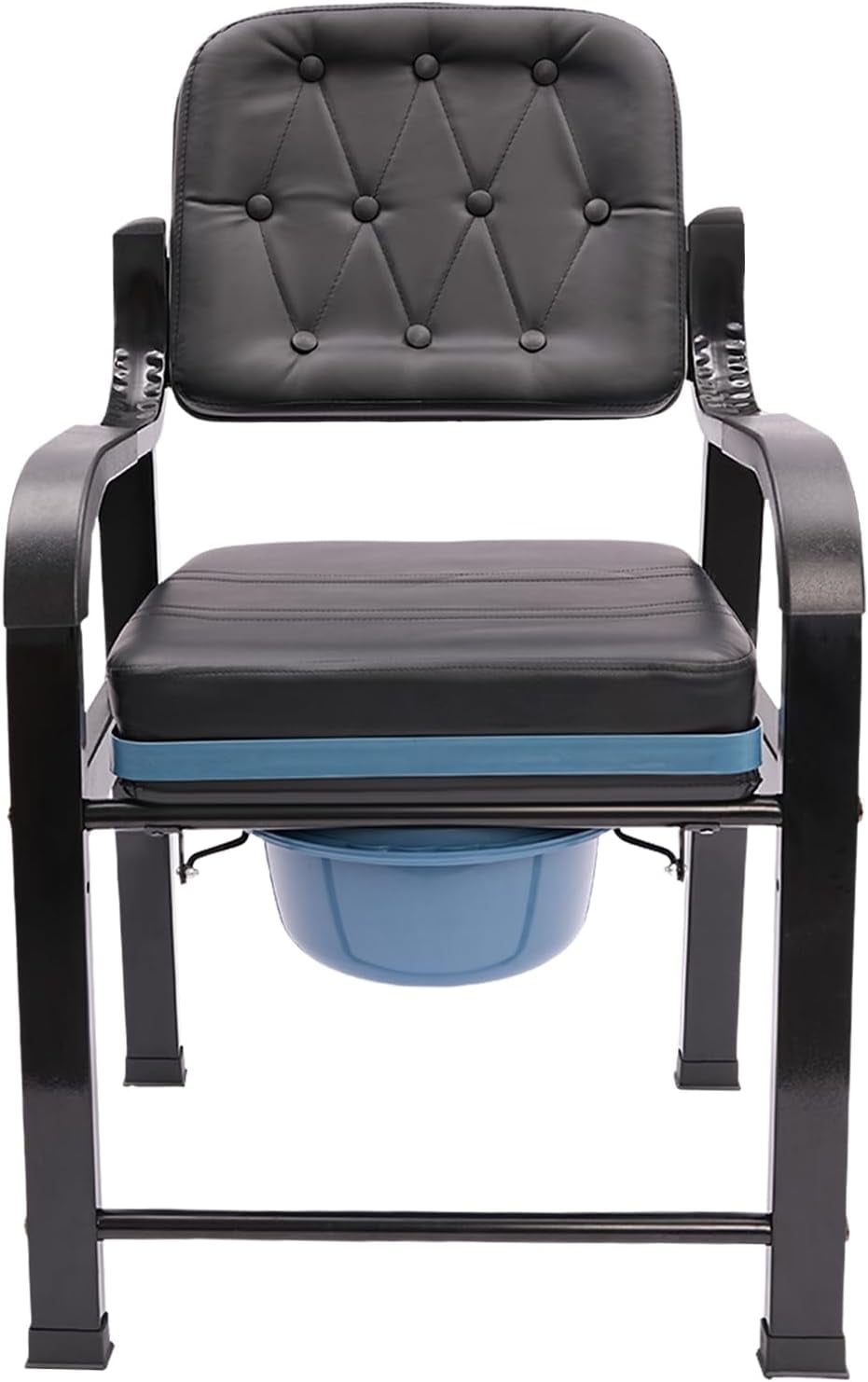 Heavy Duty Bedside Commode for Elderly Adults Adjustable Height Potty ...