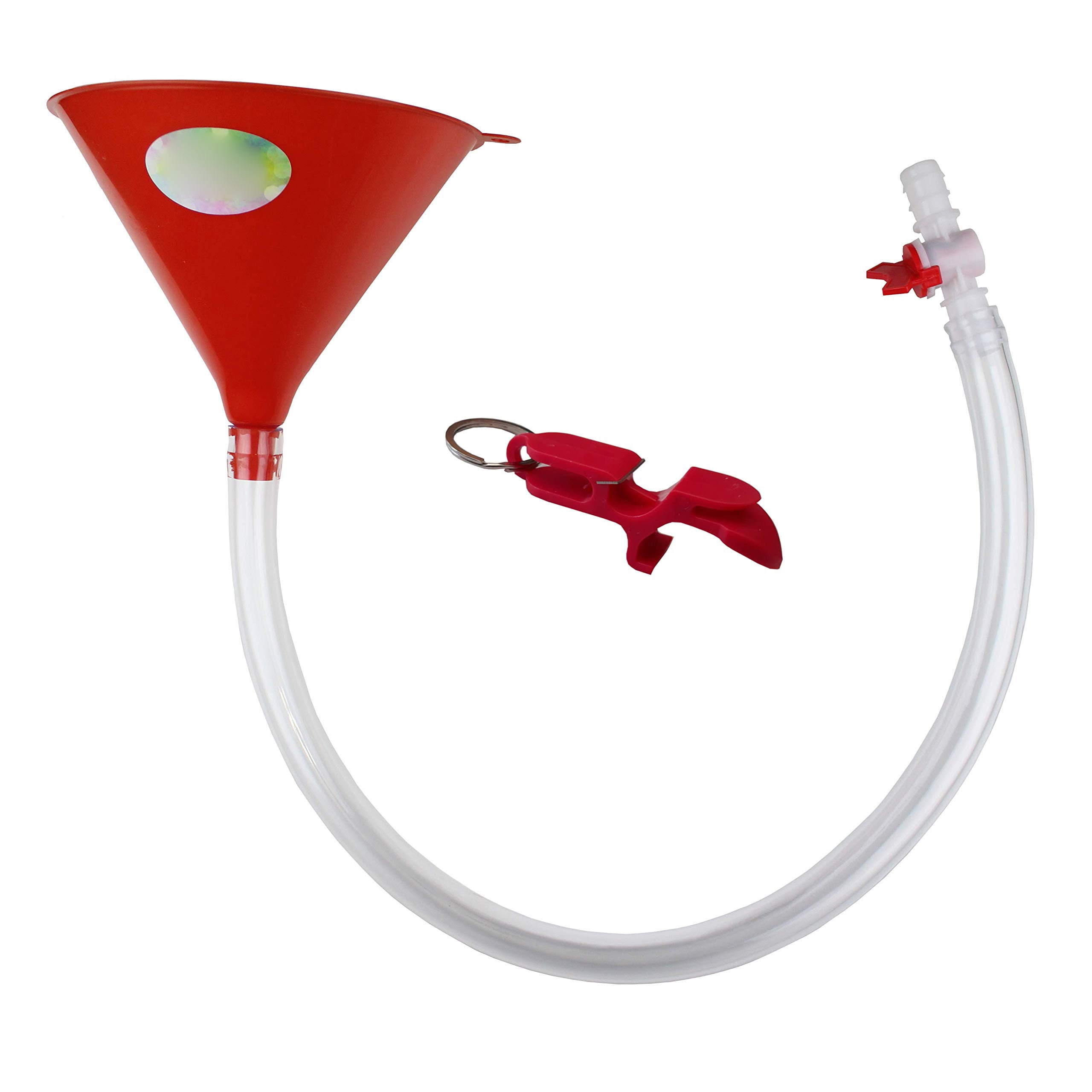 Heavy Duty Beer Bong Funnel, Extra Long 2.5 Feet Tube No Kinks, Shotgun ...