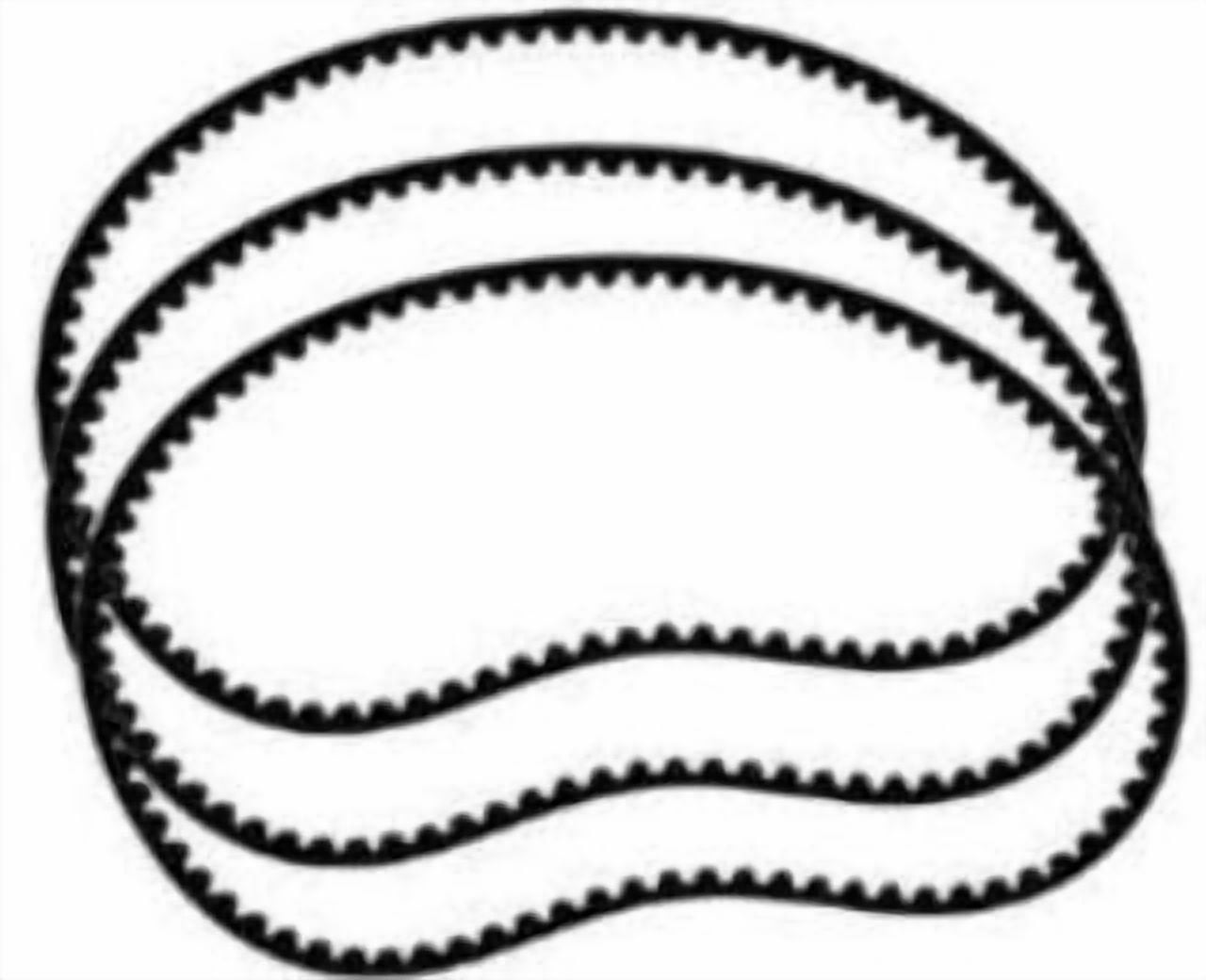 Heavy Duty Belt Set (3 Pack) – Replacement Timing Belts for 20 Series ...