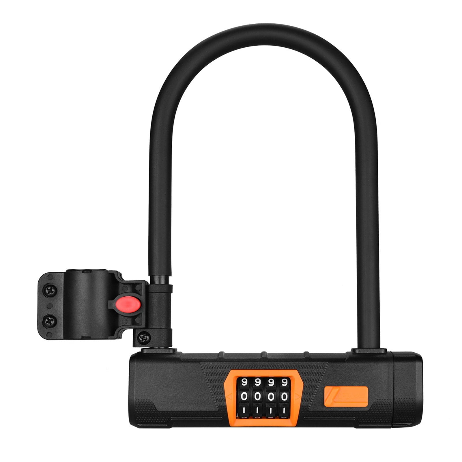 Heavy Duty Bicycle U Lock Anti-Theft Combination Lock - Walmart.com