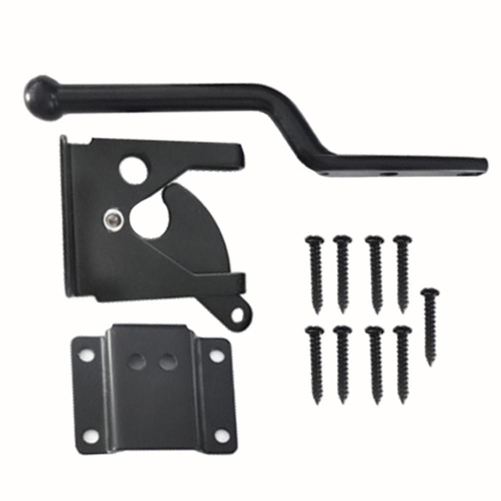 Heavy-Duty Black Carbon Steel Gate Latch for Fences, Doors & Pet Safety ...