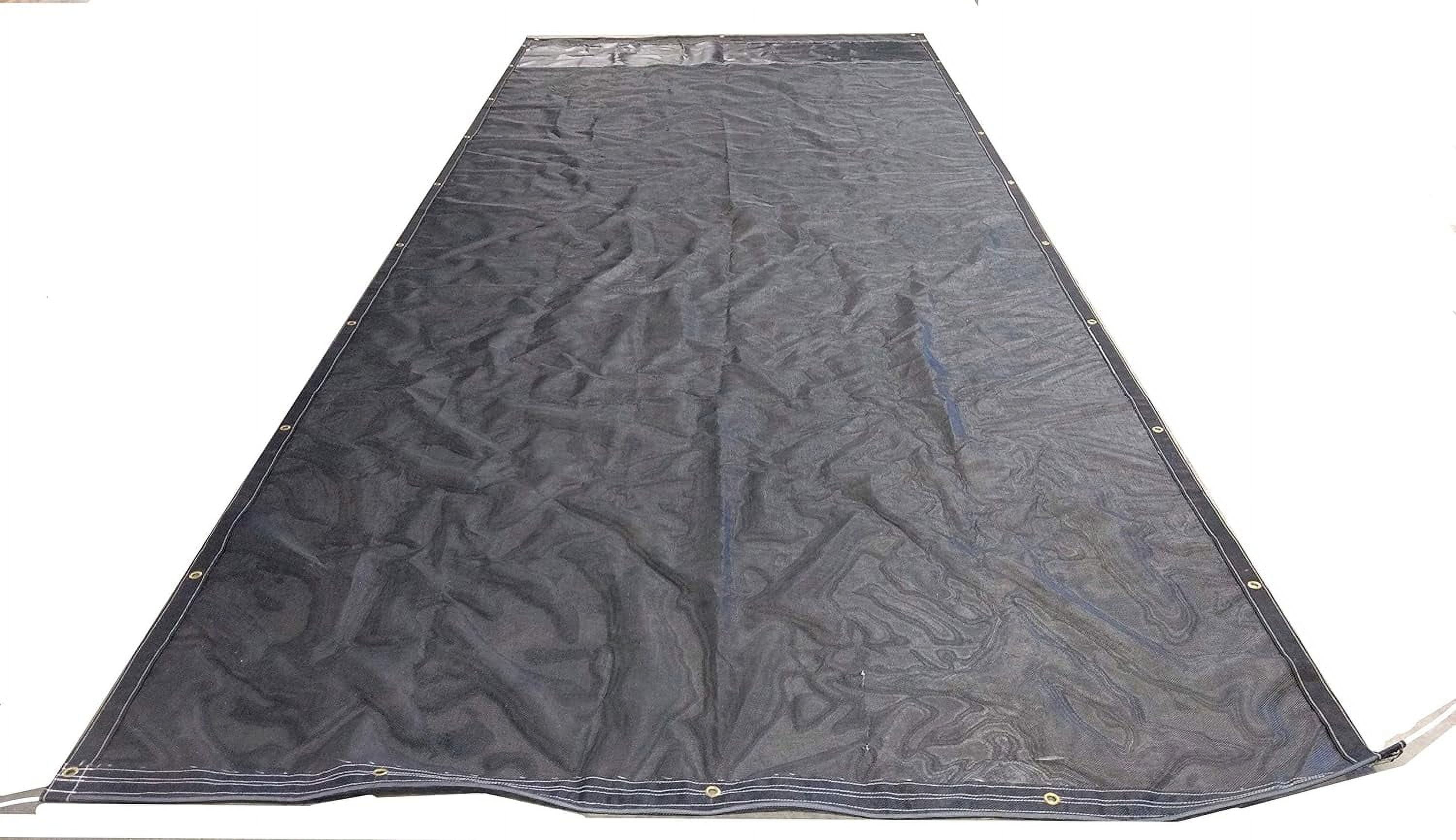 Heavy Duty Black Mesh Dump Truck Tarp Fits Manual Or Electric Dump ...