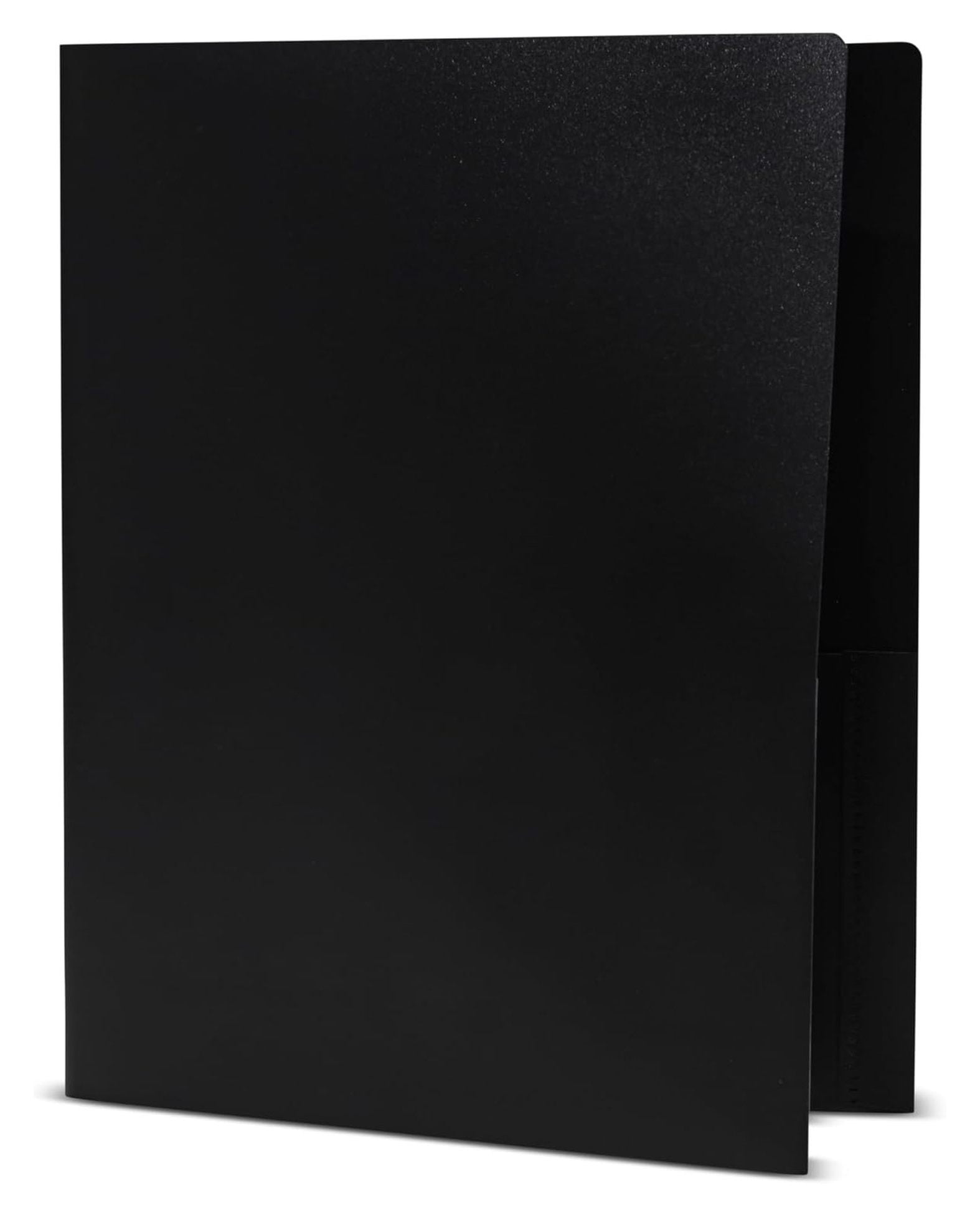 Heavy Duty Black Plastic Folders with Pockets 24 Pack. 2 Pocket Folder ...