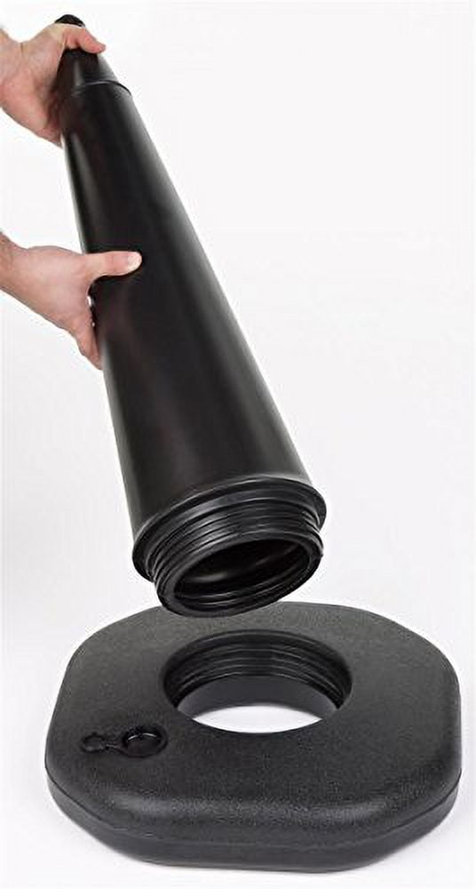 Heavy-Duty Black Plastic Outdoor Cone Sign Holds 13 x 15-Inch Signs, 14 ...