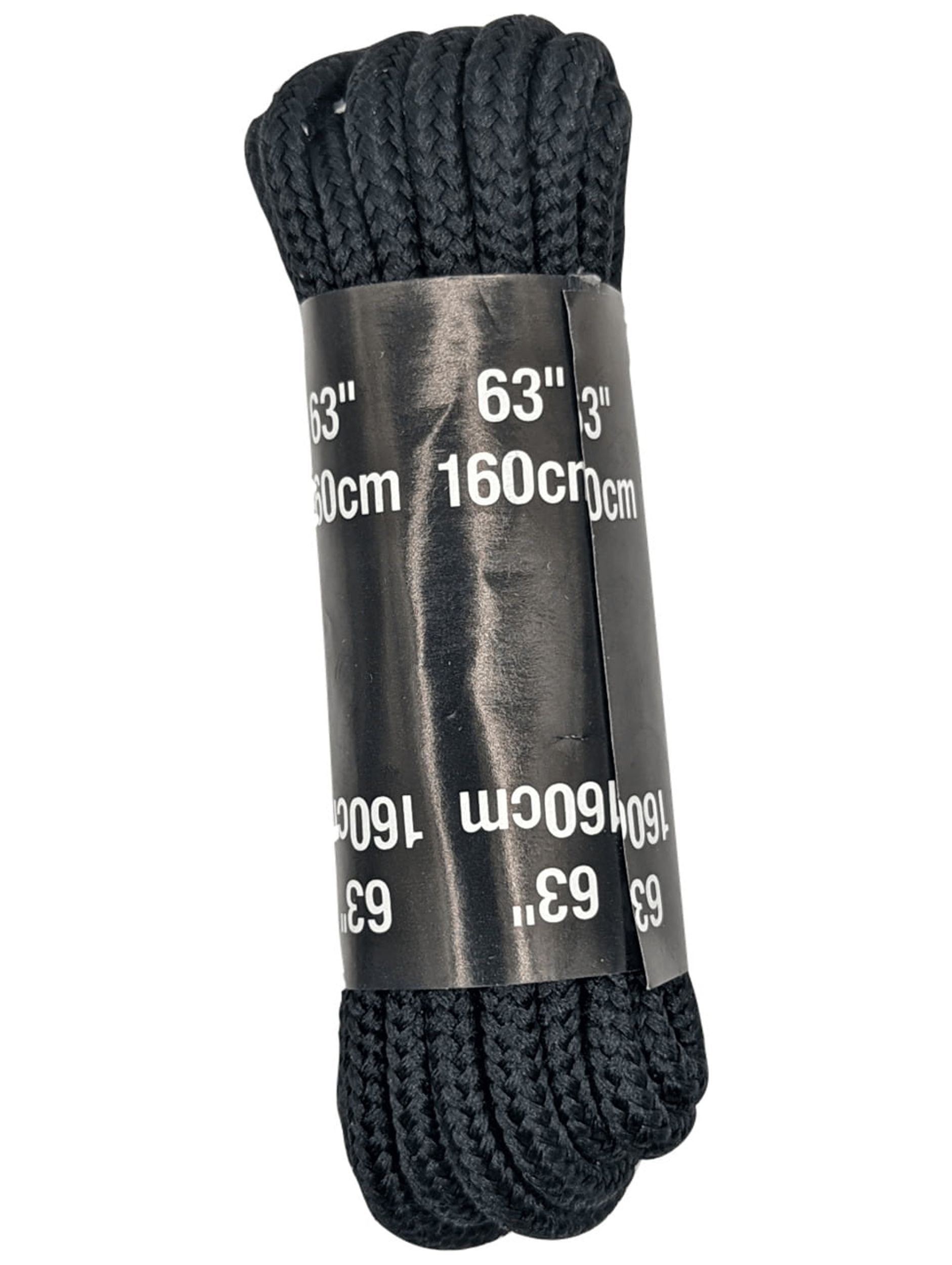 Heavy Duty Black Round Nylon Boot and Hiking Shoe Laces (1 Pair ...