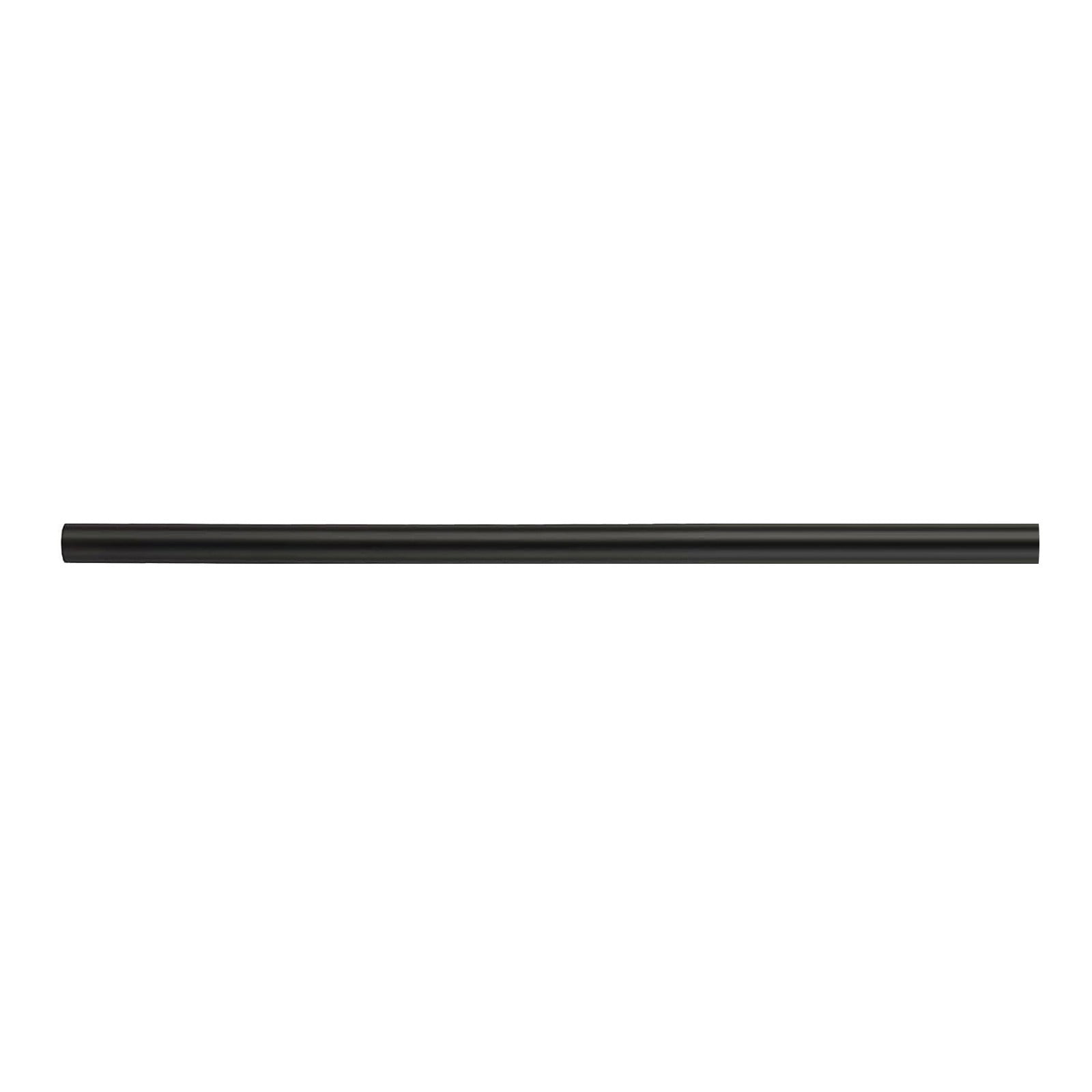Heavy Duty Black Steel Round Tube, 36 Inch Length, 1 Inch Diameter ...