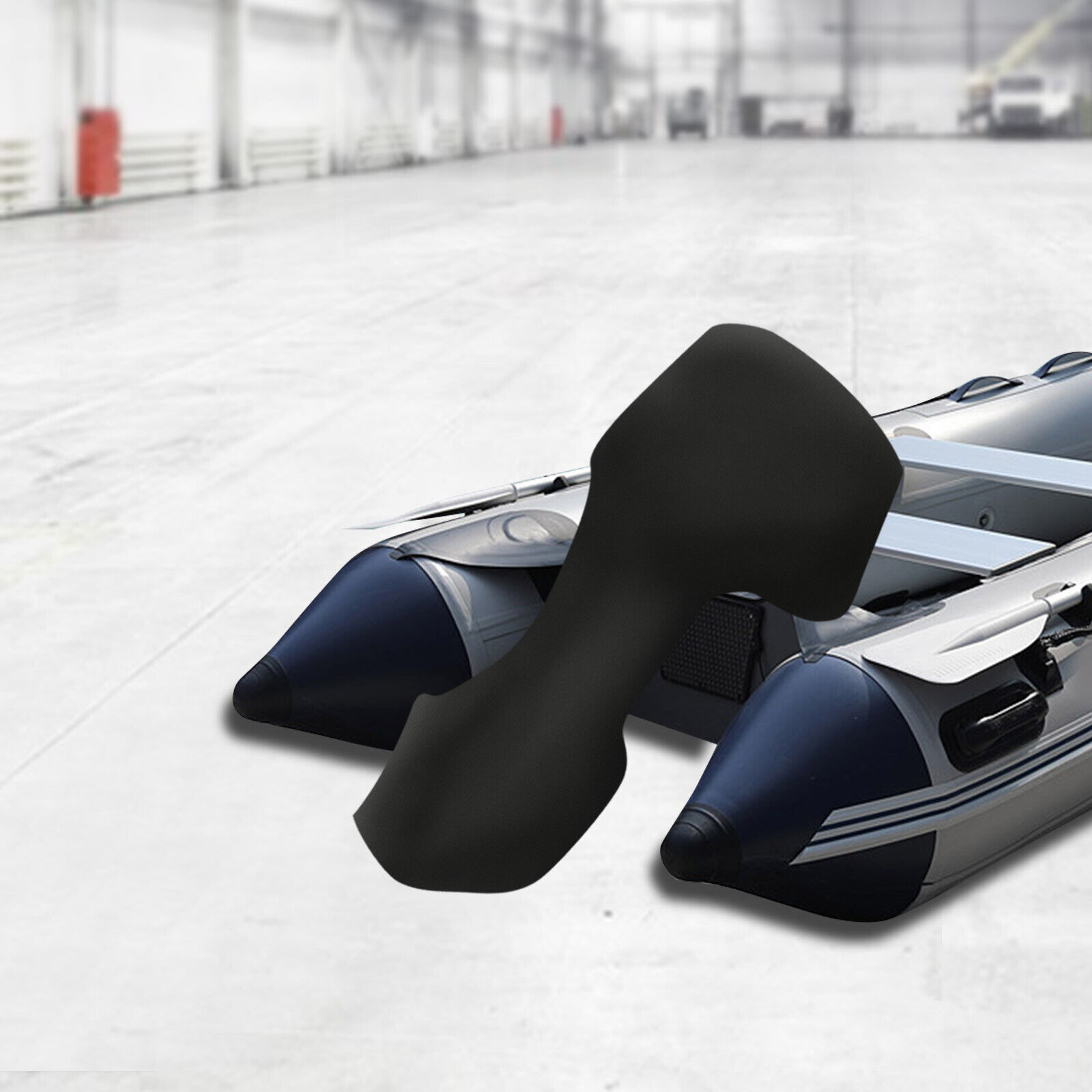 Heavy Duty Boat Full Outboard Motor Engine Storage Canvas Cover Black ...