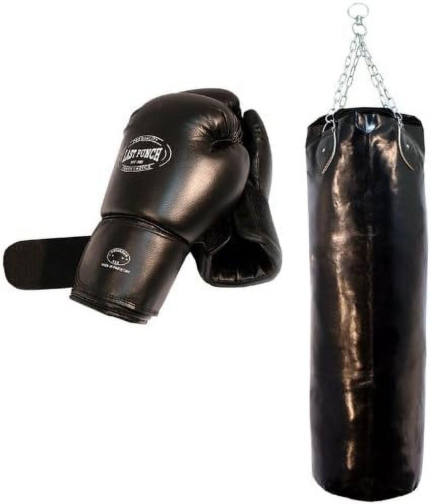 Heavy Duty Boxing Gloves & Huge Punching Bag with Chains New Punching ...