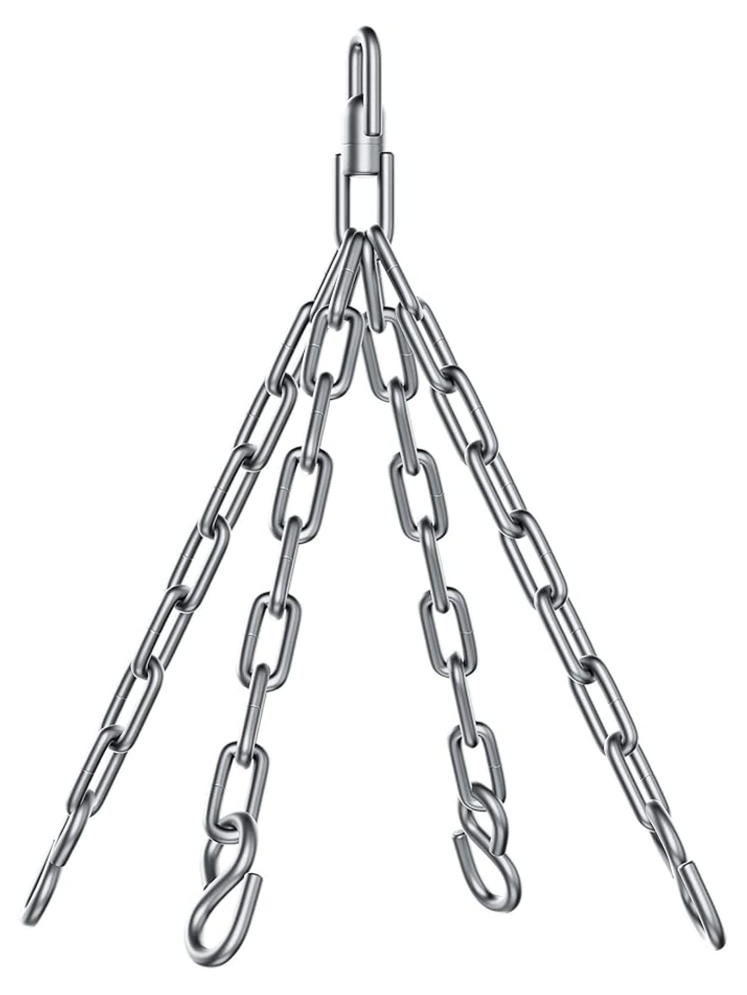 Heavy Duty Boxing Punching Bag Iron 4 Panel Chains Wall Mount Punching ...