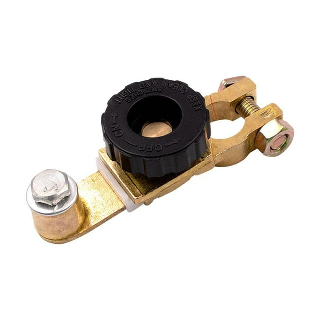 Heavy Duty Brass Battery Disconnect Switch, 12V, IP65 Waterproof, Easy ...