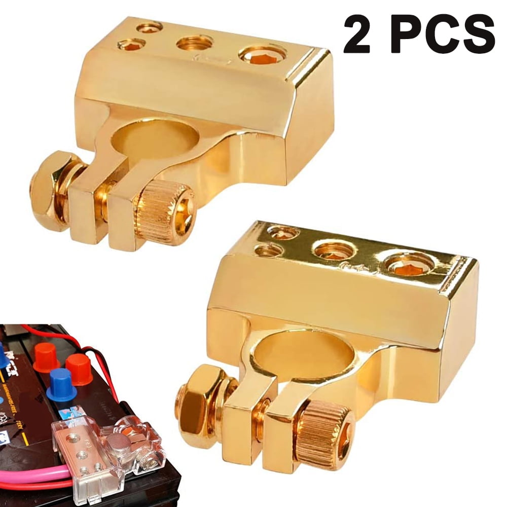 Heavy Duty Brass Battery Terminals Connectors Clamps, Battery Quick ...