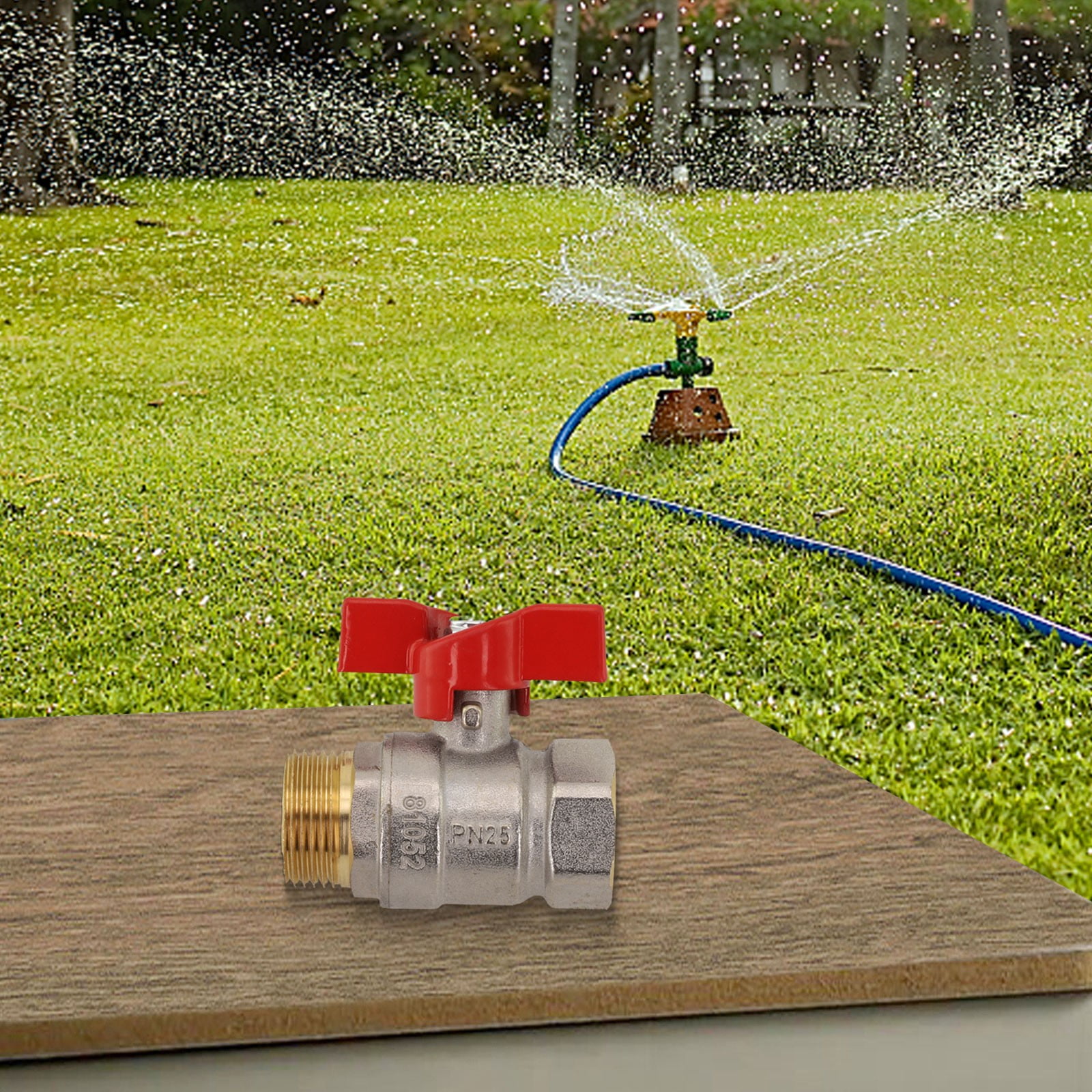 Heavy Duty Brass Garden Hose Shut Off Valve for Maximum Water Flow ...